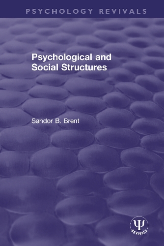 Книга «Psychological and Social Structures» – , купити за ціною 2094 на ...