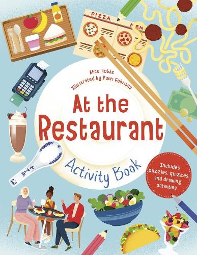 Книга «At the Restaurant Activity Book: Includes Puzzles, Quizzes, and Drawing Activities ...