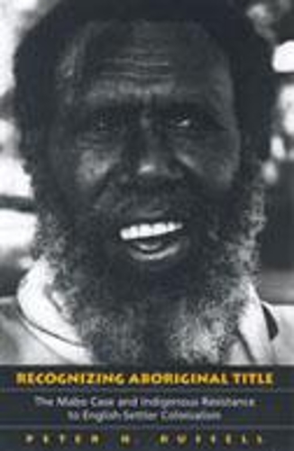 Книга «Recognizing Aboriginal Title: The Mabo Case and Indigenous ...