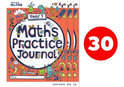 Книга «White Rose Maths Practice Journals Year 1 Workbooks: Pack of 30 ...
