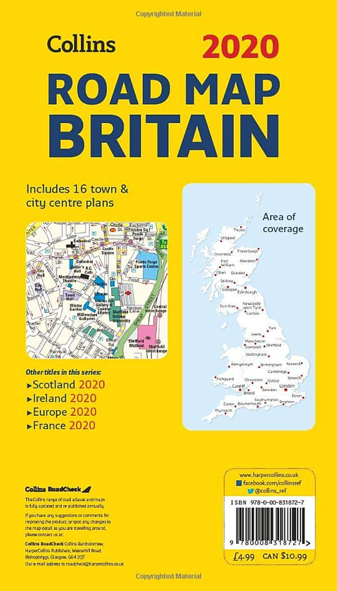 Книга «2020 Collins Map of Britain» – , купить по цене 152 на YAKABOO ...