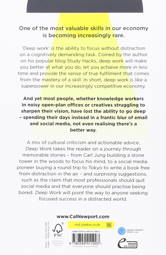 Книга «Deep Work» – Кэл Ньюпорт, купить по цене 952 на YAKABOO ...