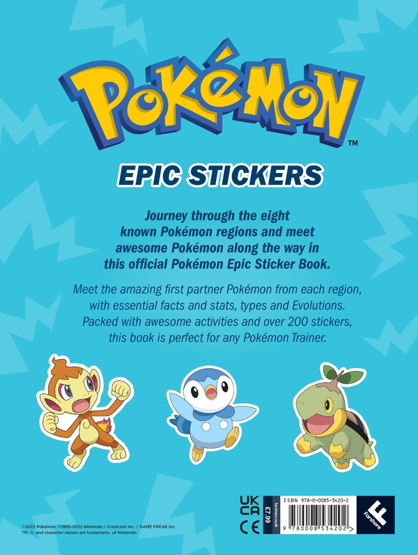 Книга «Pokemon Epic stickers» – , купить по цене 437 на YAKABOO: 9780008534202