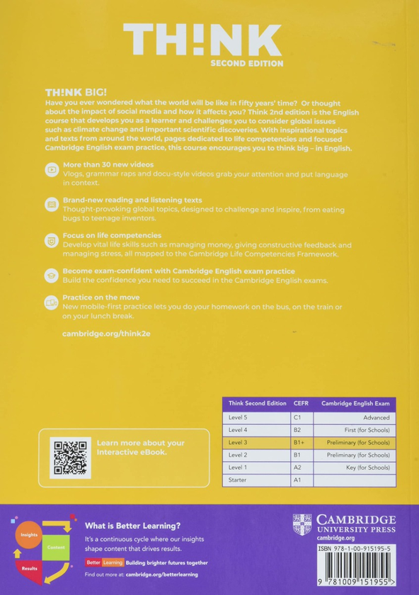 Книга «Think. Level 3 (B1+). Student's Book (with Interactive eBook ...