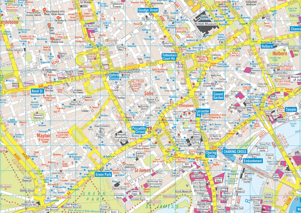 Visitors Book London A-Z Visitors Map By A-Z Maps | Paper Plus Map Of ...