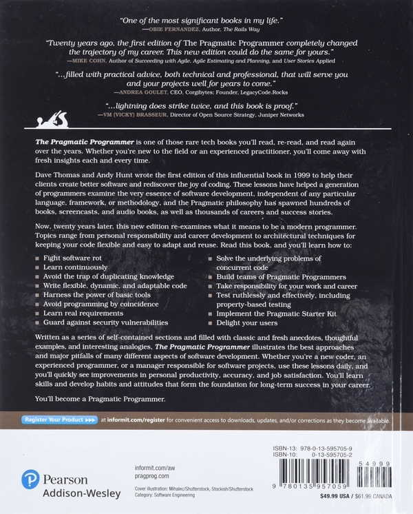 Книга «The Pragmatic Programmer» – Девід Томас, купити за ціною 3024 на ...