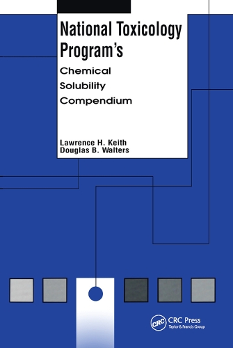 Книга «National Toxicology Program's Chemical Solubility Compendium» – Дуглас Б. Уолтерс, купить ...