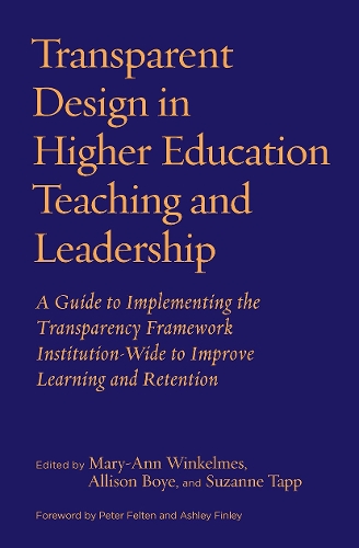 Книга «Transparent Design in Higher Education Teaching and Leadership ...