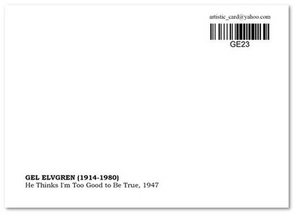 Открытка Gil Elvgren — He Thinks I'm Too Good to Be True (GE23 ...