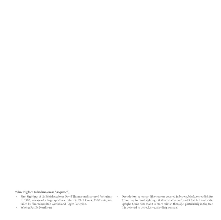 Книга «The Cryptid Creatures Coloring Book: From Bigfoot and Mothman to ...