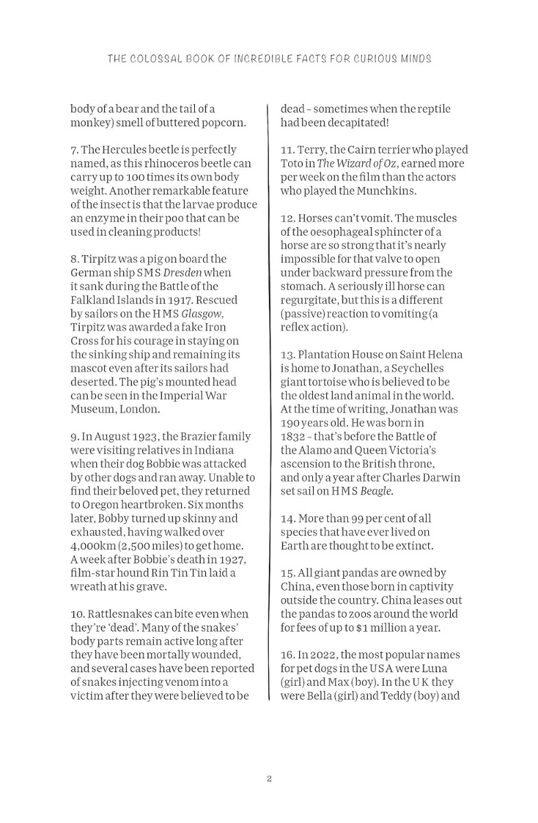 Книга «The Colossal Book of Incredible Facts for Curious Minds: 5,000 ...